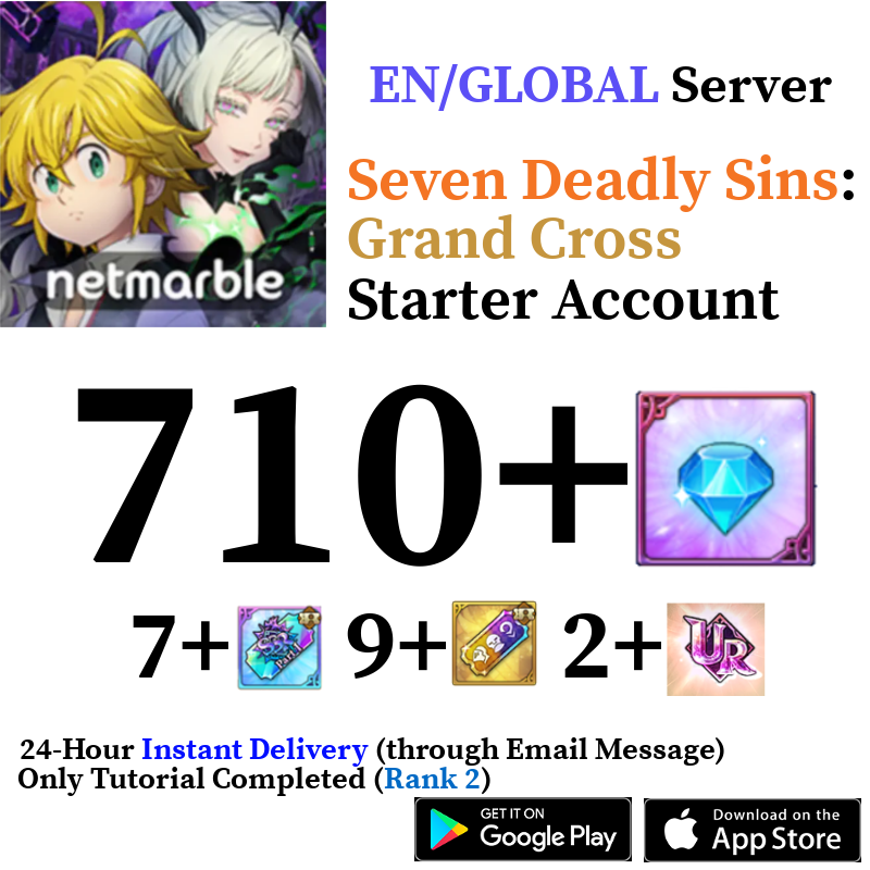 [GLOBAL] [INSTANT] 710+ Diamonds Seven Deadly Sins 7DS Grand Cross Sta ...