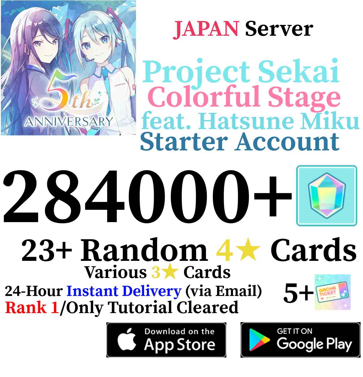 Project Sekai Reroll & Starter Accounts – Skye1204 Gaming Shop