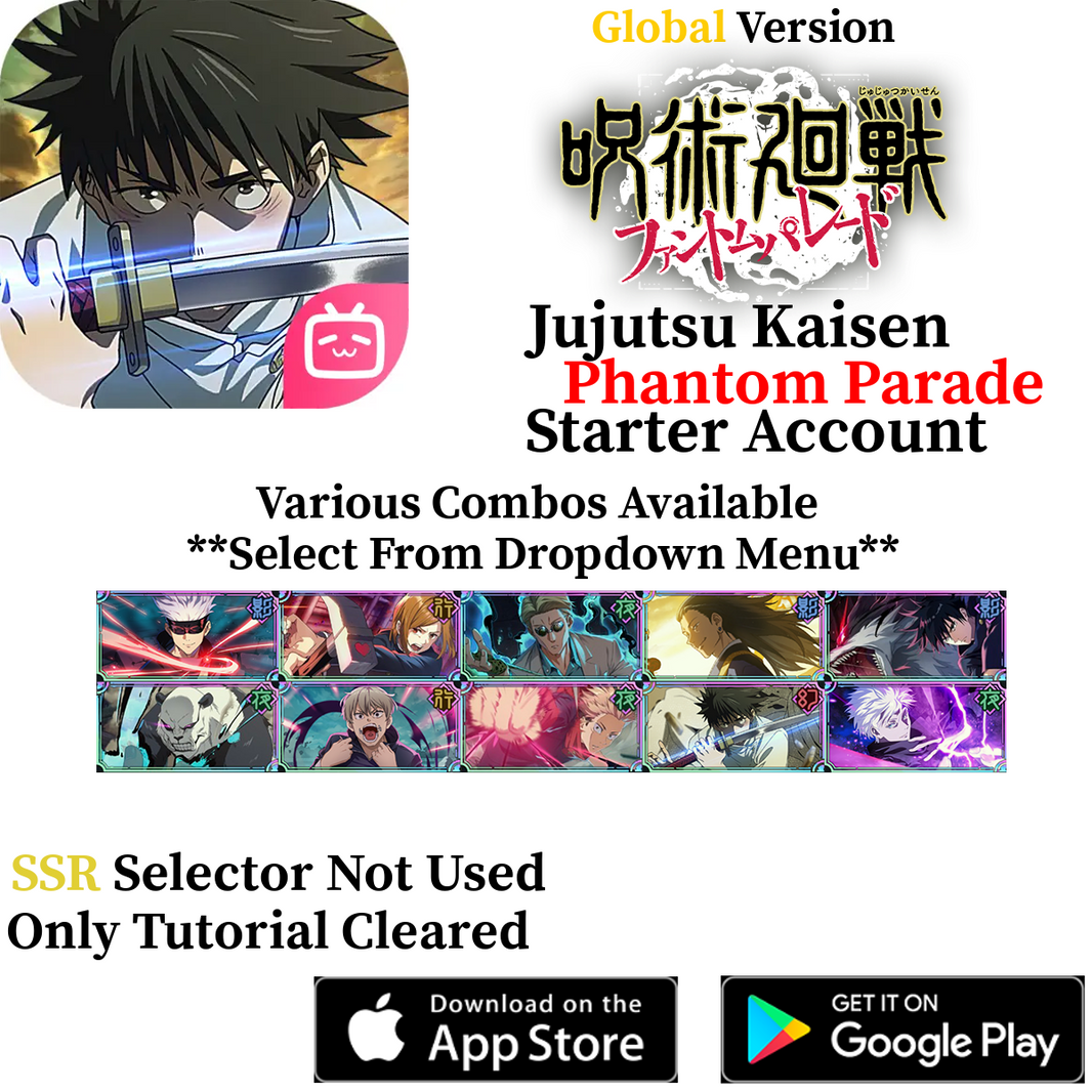 Jujutsu Kaisen Phantom Parade Reroll Accounts – Skye1204 Gaming Shop