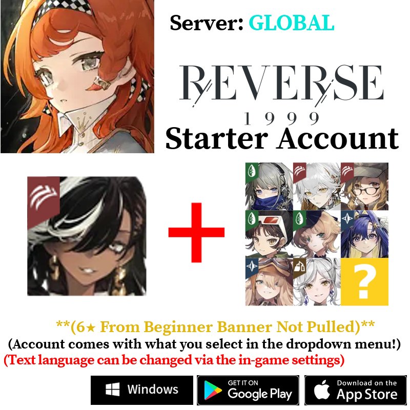 Reverse: 1999 Accounts - Starter & Reroll – Skye1204 Gaming Shop